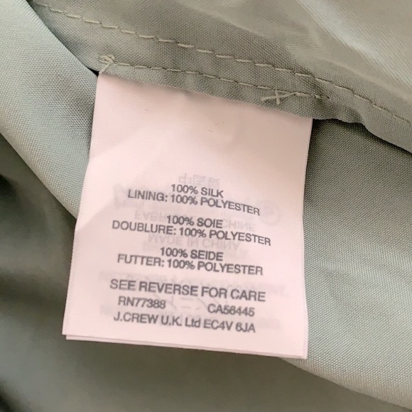 J. Crew | Dresses | Jcrew Sage Green One Shoulder Silk Chiffon Dress ...